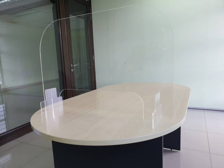 Acrylic Desk Shield & Sneeze Guard | Safety Protection